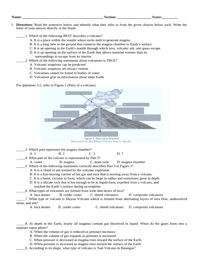 3rd Quarter Test in Science 9. | PDF | Volcano | Greenhouse Effect