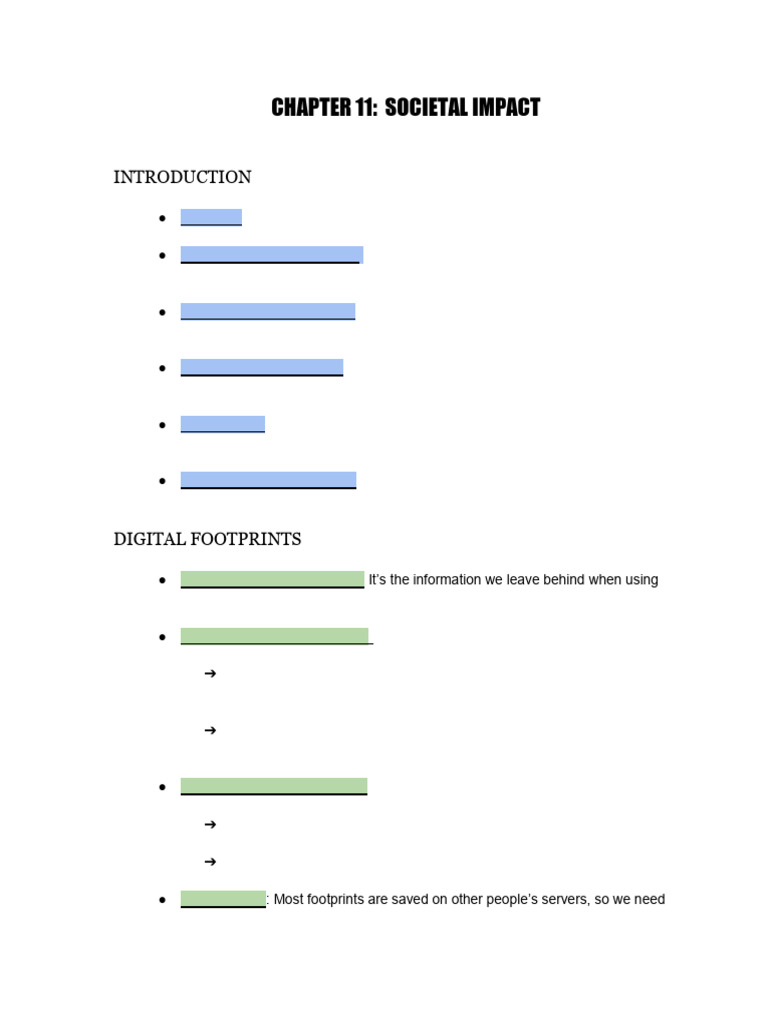 Societal Impact of Technology and Digital Footprints | PDF | Social ...