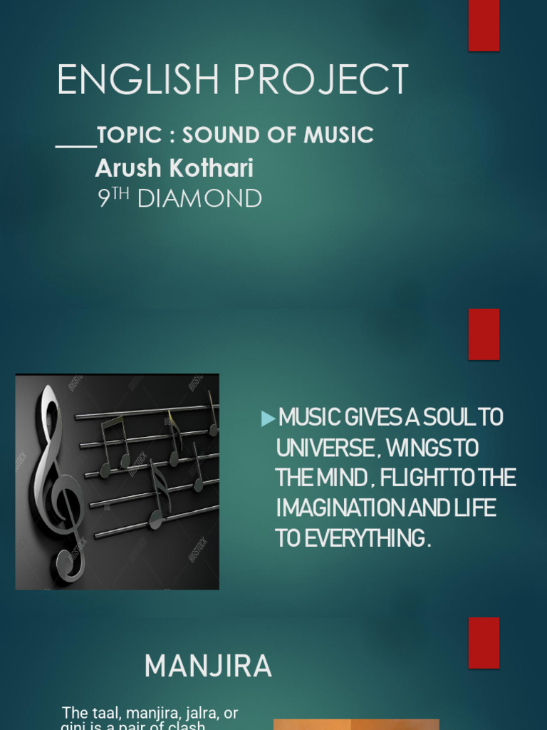 English Project On Sound of Music..... | PDF | Music Production ...