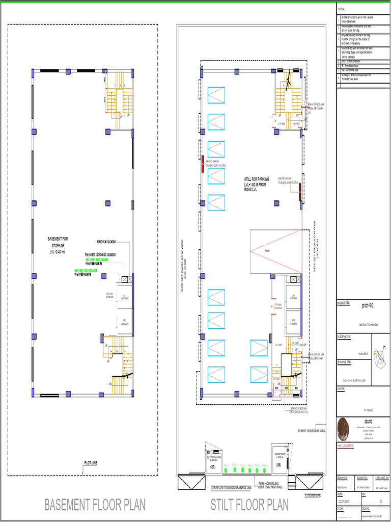 Industrial Stilt and Basement Floor Plan | PDF | Building Engineering ...