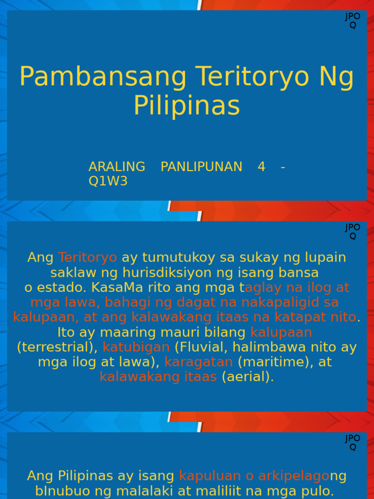 AP4-Q1W3-Pambansang Teritoryo NG Pilipinas | PDF