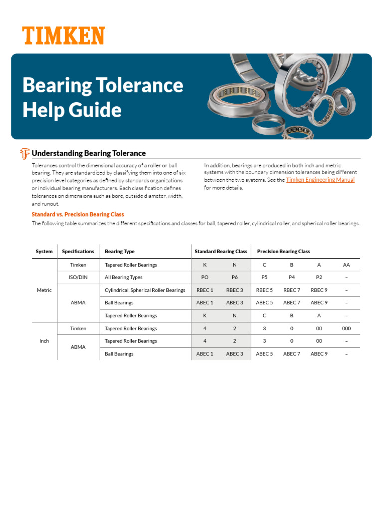 Bearing Tolerances Calculation Tool Help Guide | PDF | Bearing ...