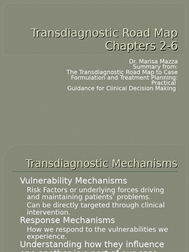 Transdiagnostic Mechanisms in Treatment | PDF | Anxiety | Obsessive ...