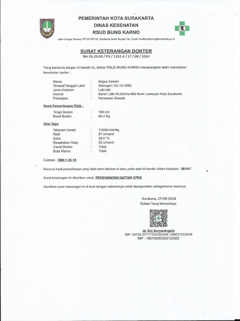 SURAT BMI | PDF