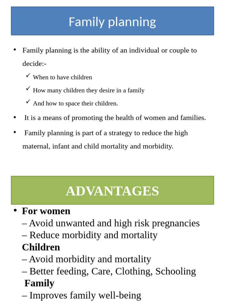 Comprehensive Guide to Family Planning | PDF | Family Planning | Birth ...