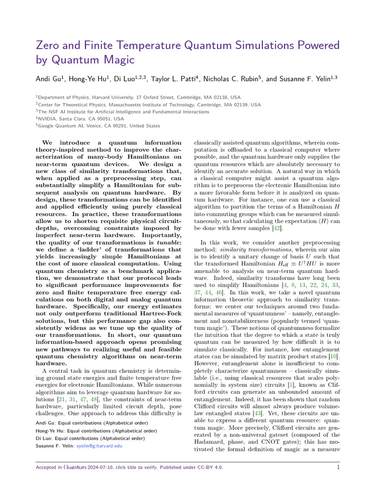 Zero And Finite Temperature Quantum Simulations Powered By Quantum