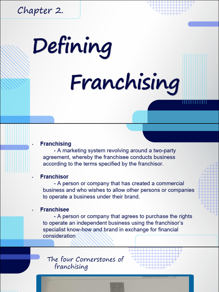 Chapter 2 Franchising | PDF | Franchising | License