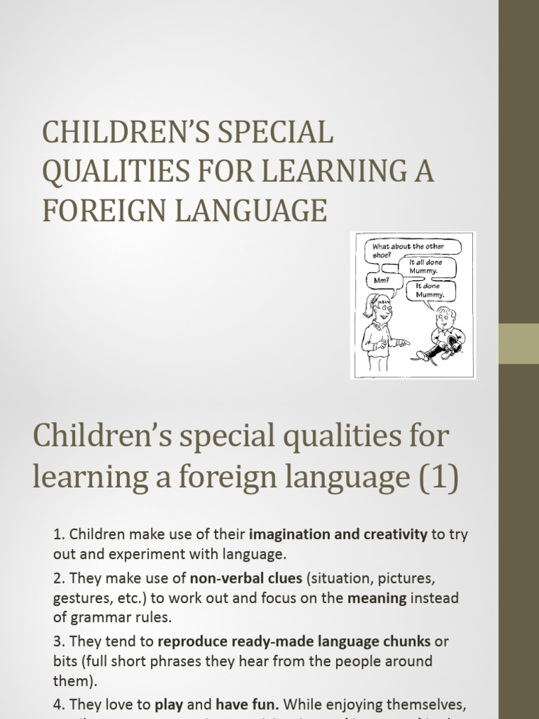 Enhancing Kids' Foreign Language Learning | PDF | Foreign Language ...
