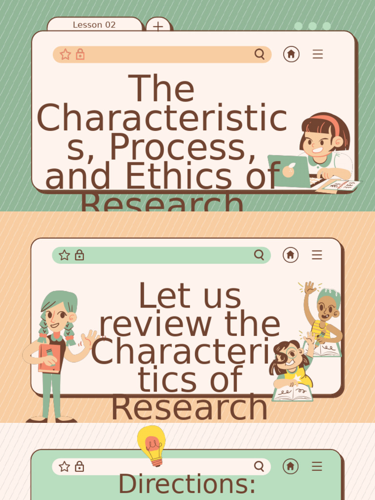 Lesson-2-The-Characteristics-Process-and-Ethics-of-Research | PDF | Cognition