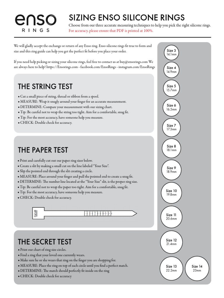 Silicone Rings Sizer | PDF | Accuracy And Precision