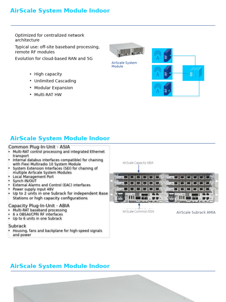AirScale BTS Installation_Part 1 SWAY | PDF | Ethernet | Data Transmission