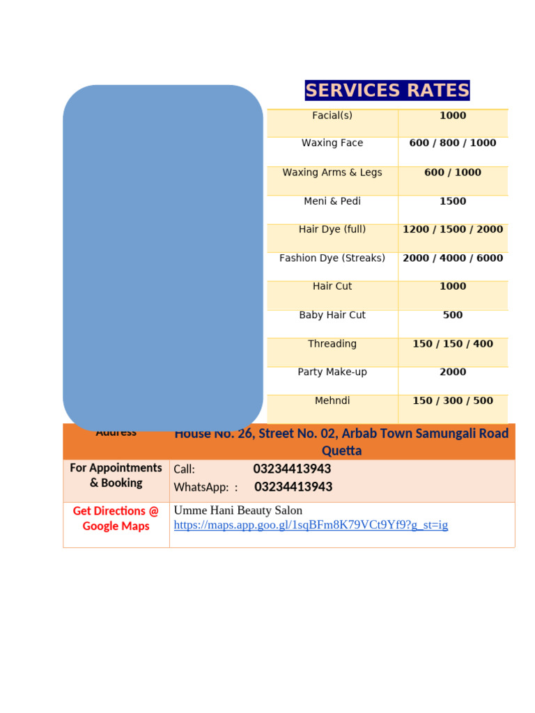 SERVICES RATES | PDF