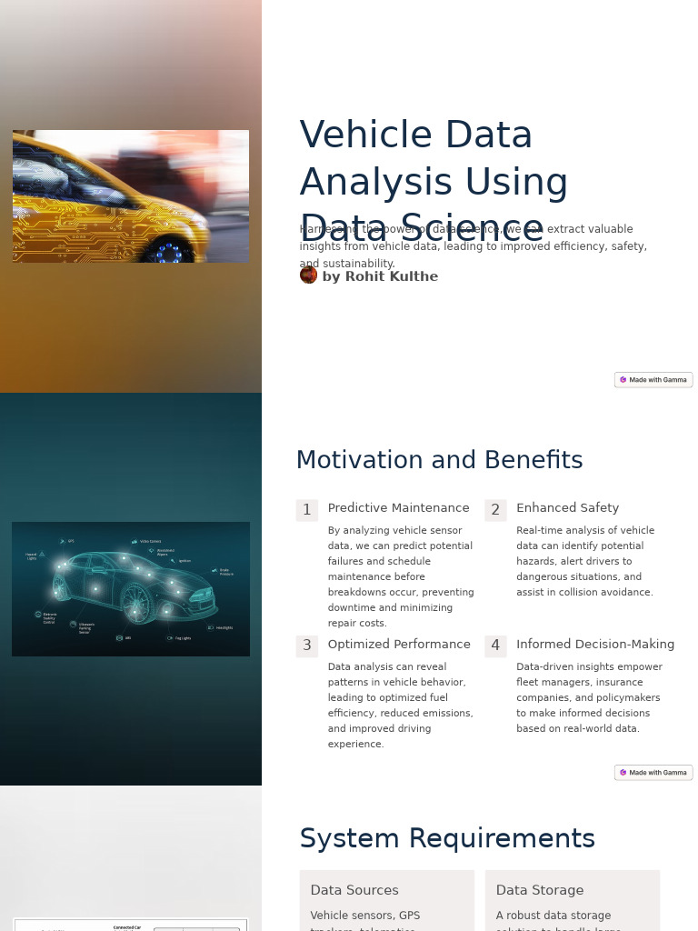 Vehicle Data Analysis Using Data Science | PDF | Data Science | Data