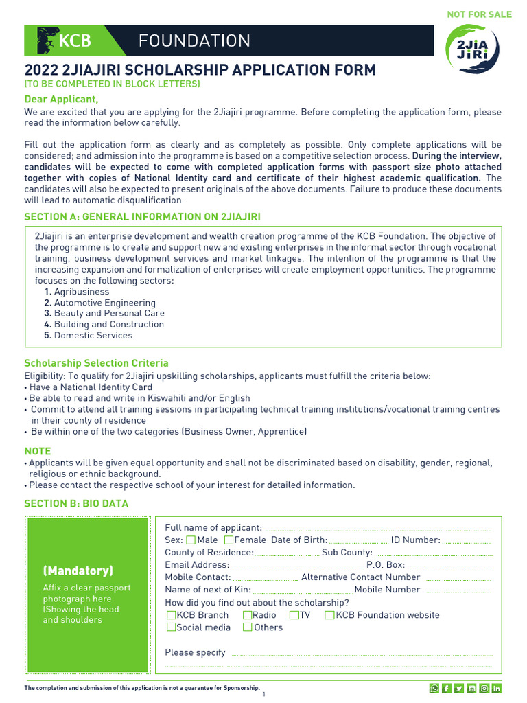 2Jiajiri Scholarship Application Guide | PDF | Apprenticeship ...