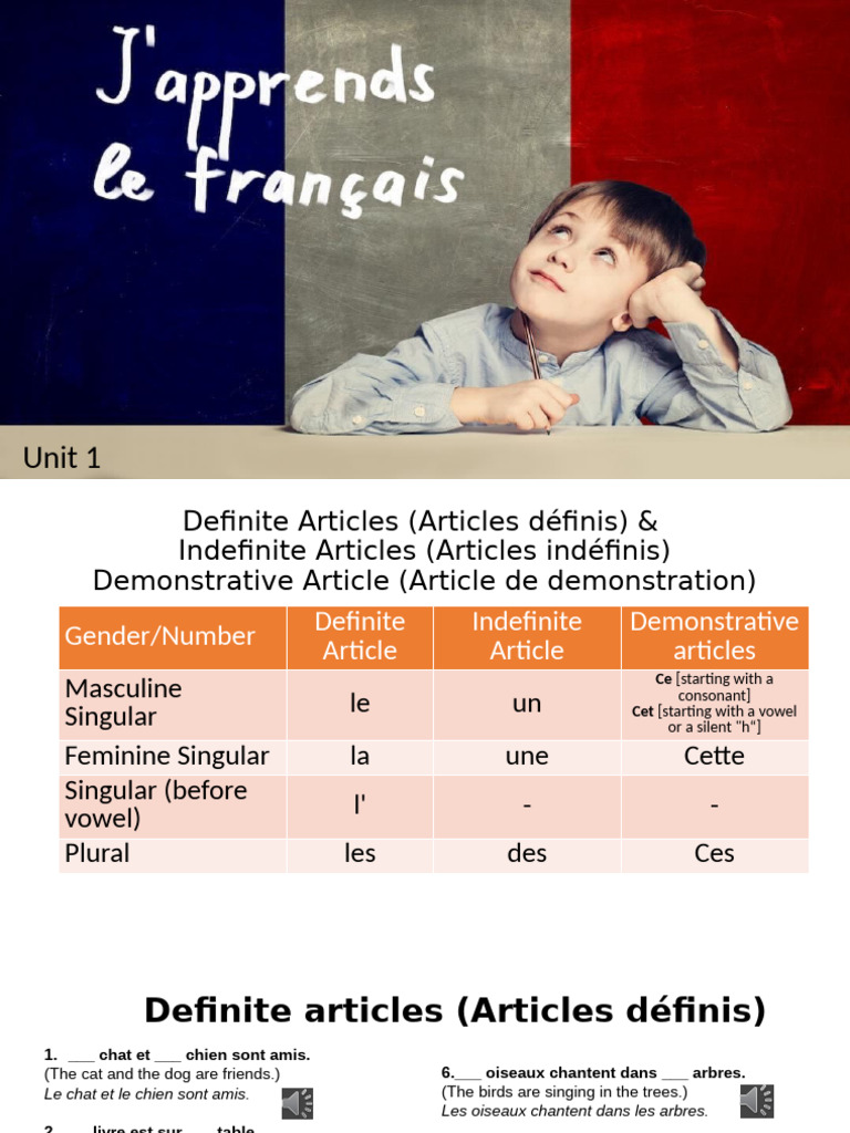 French - II Unit 1 | PDF