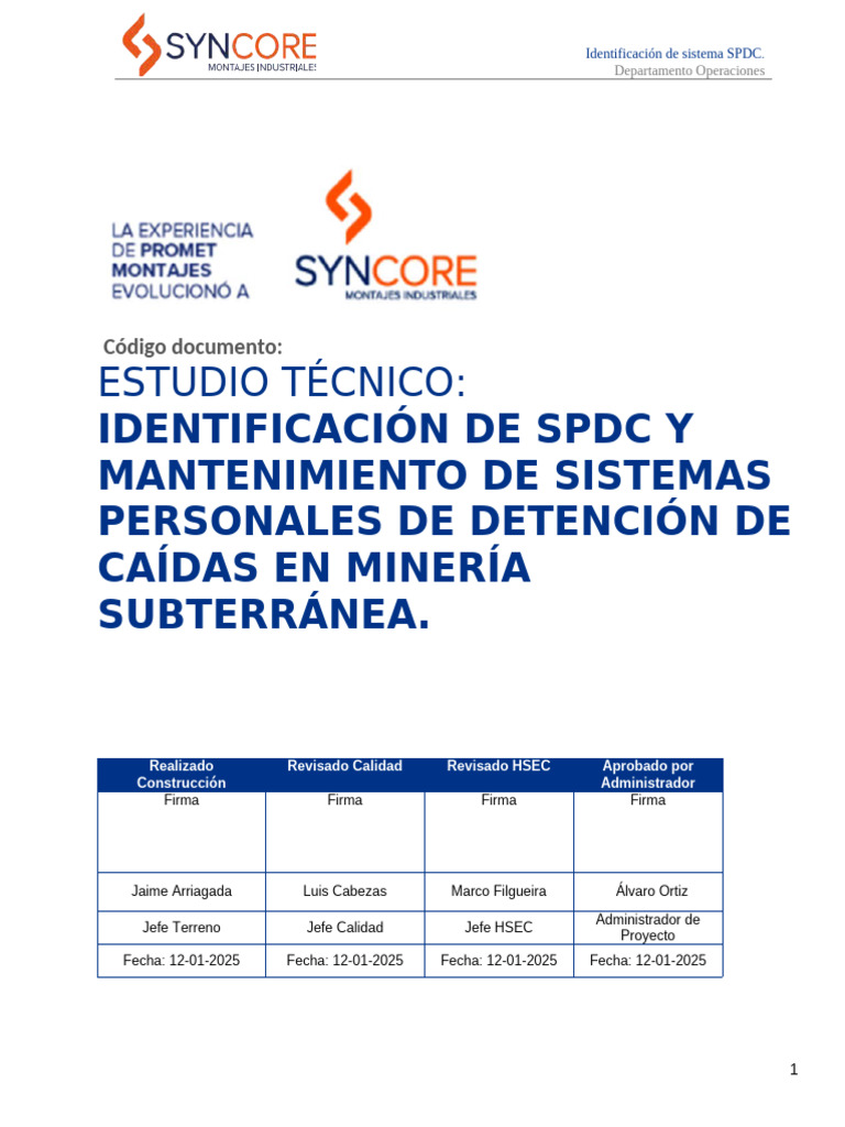 Estudio Tecnico SPDC | PDF