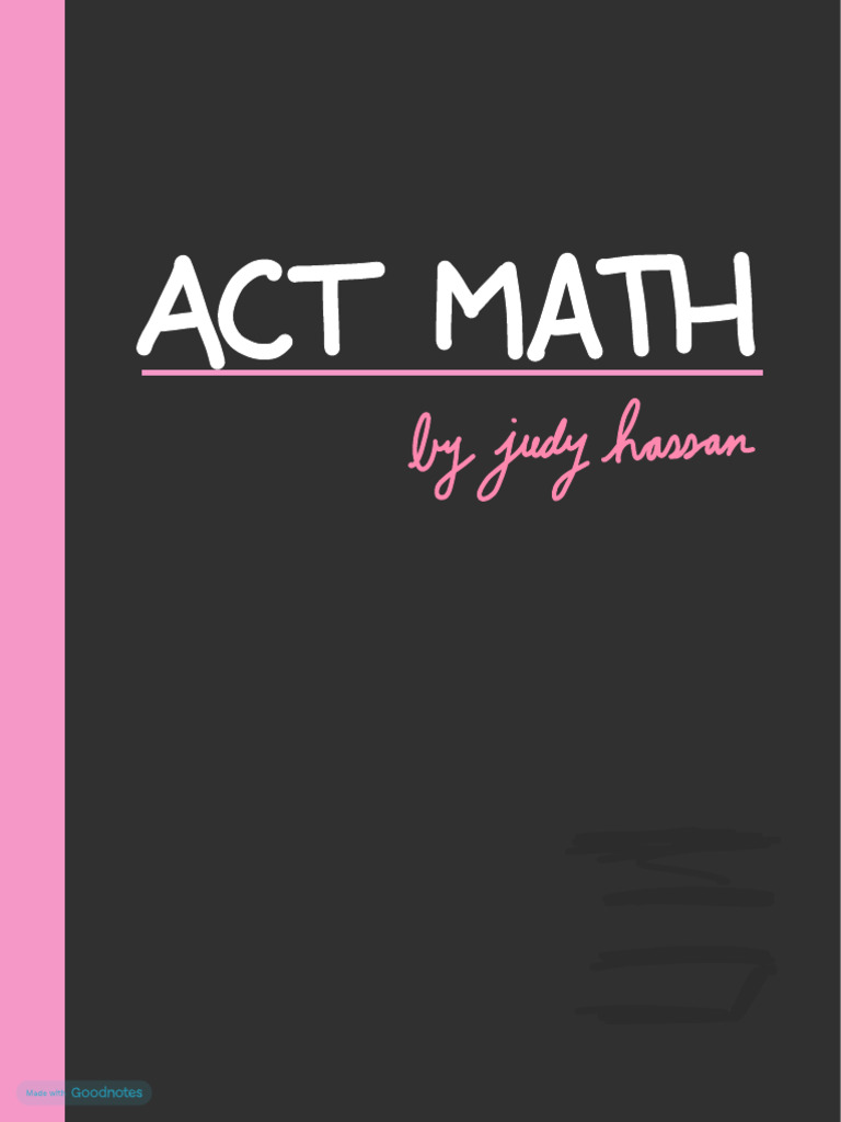 ACT Math Concepts and Formulas Guide | PDF | Area | Rectangle
