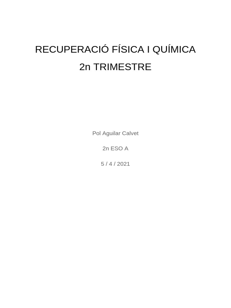Recuperació FiQ | PDF