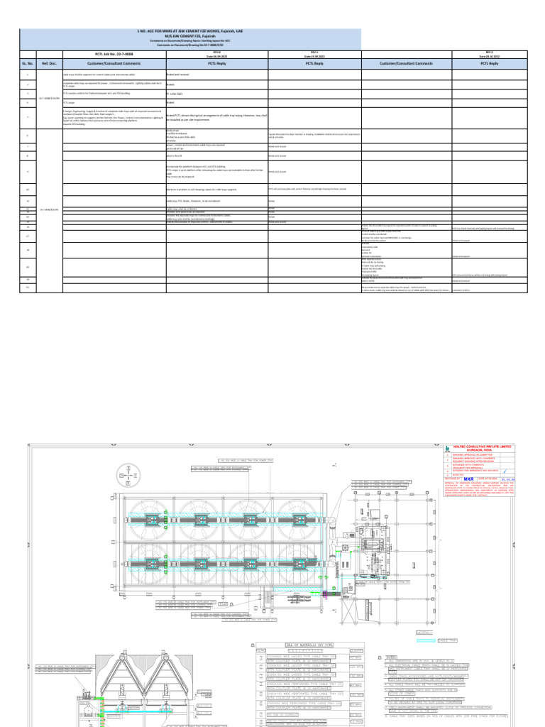 22-7-0008-E-02-Rev3 CABLE TRAY LAYOUT FOR ACC | PDF | Manufactured Goods