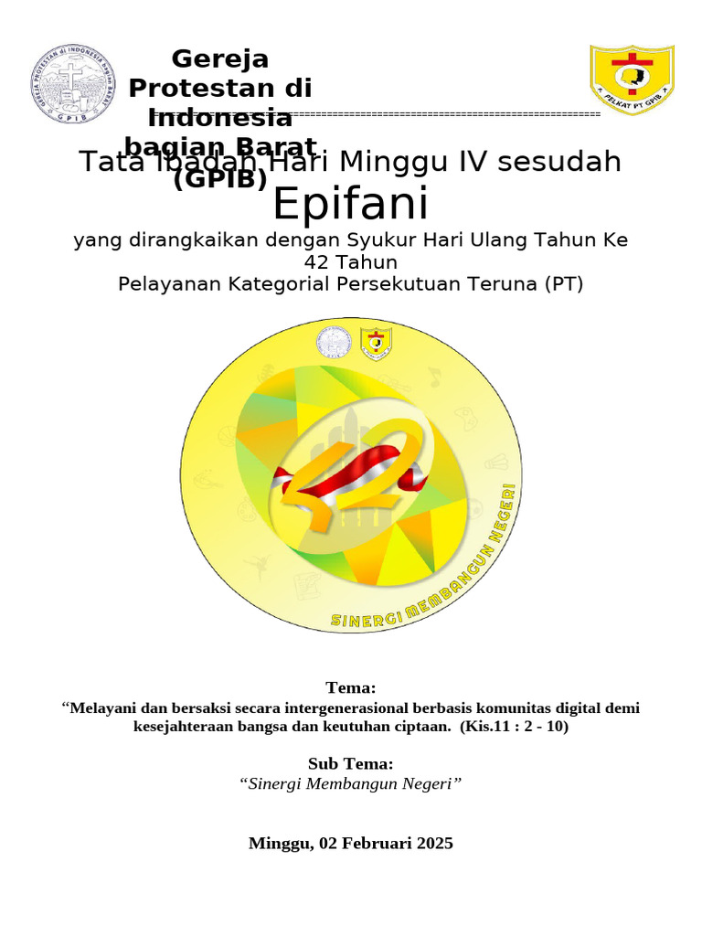 Taib HUT ke 42 PT ok | PDF