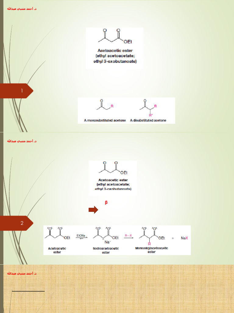 The Acetoacetic Ester Synthesis Synthesis of Methyl Ketones | PDF | Ester | Ketone