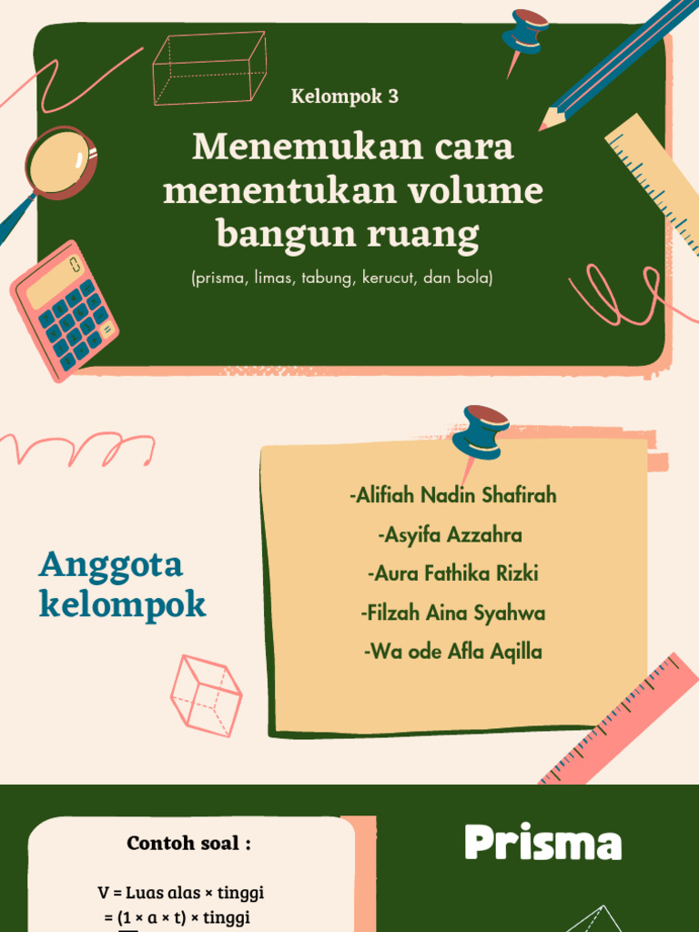 Rumus Volume Bangun Ruang | PDF