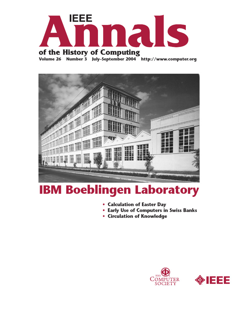 Ieee Annals of The History of Computing Magazine Vol 26 No 03 Jul Sep 2004 Adobe eBook ...