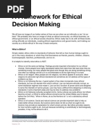 Introduction To The Four Ethical Lenses | PDF | Decision Making | Justice