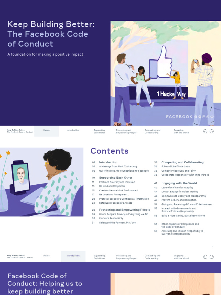 FB-Code-of-Conduct | PDF | Facebook | Social Exclusion