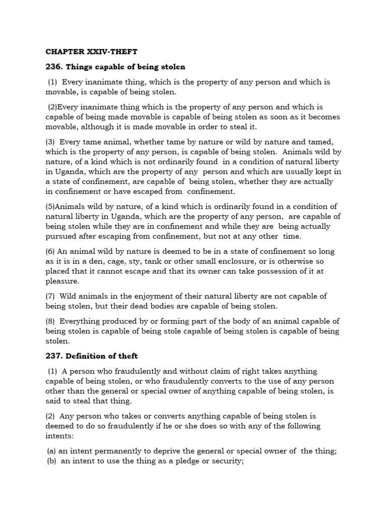 Understanding Theft: Legal Definitions | PDF | Theft | Common Law