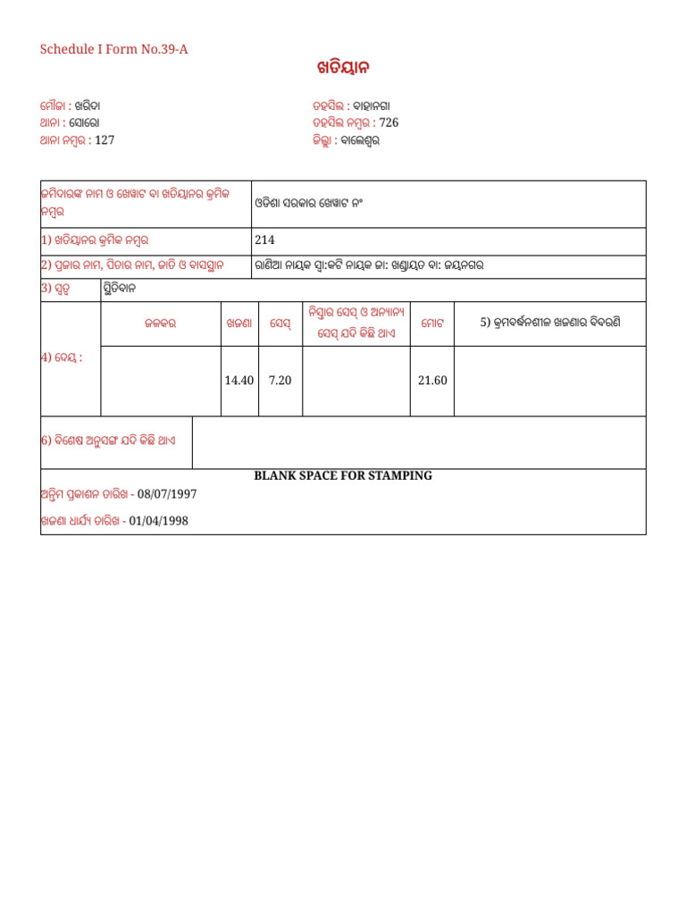 Plot 954, Bisala Pokhari | PDF