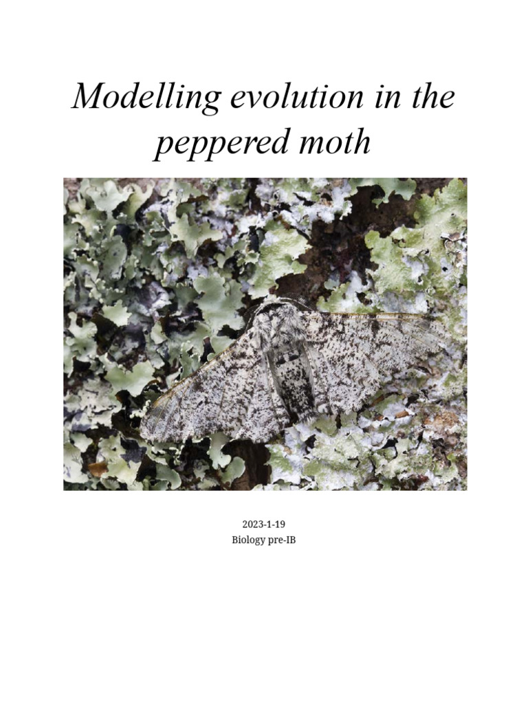 Rapport -1 | PDF | Natural Selection | Biological Evolution
