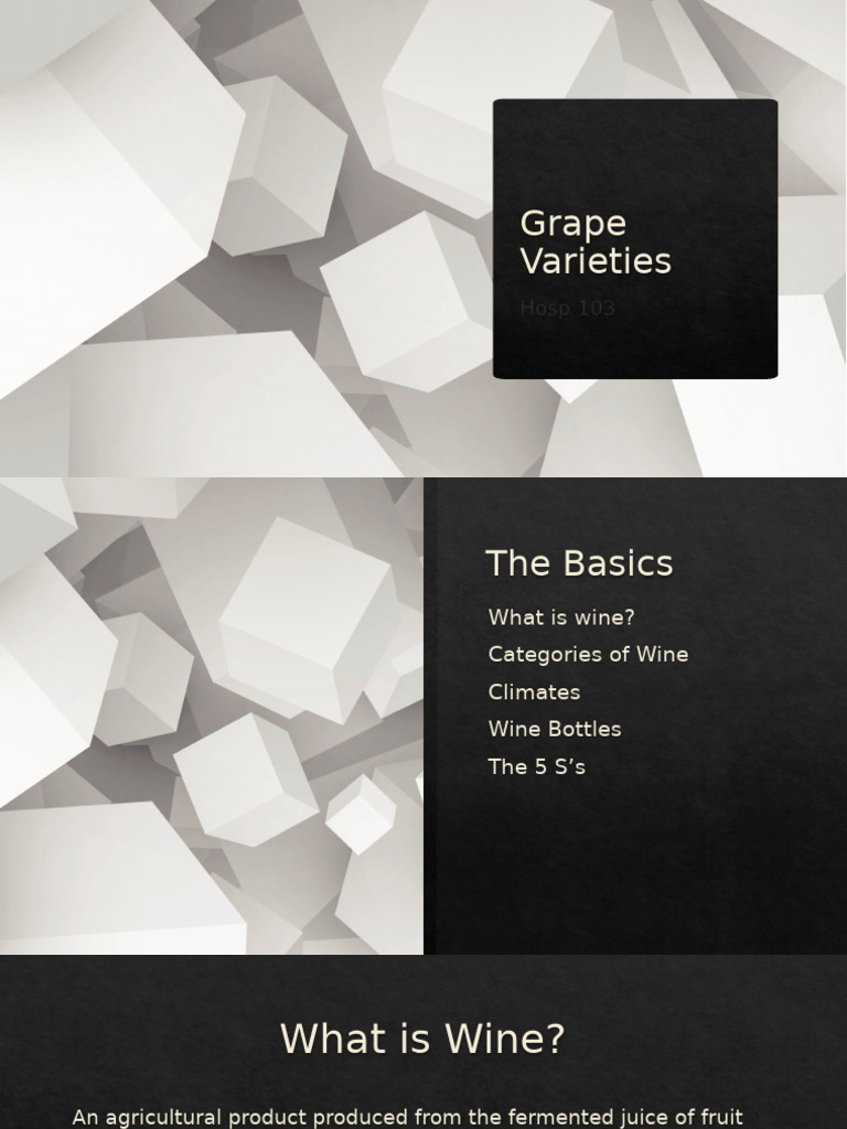 Grape Varities Intro | PDF | Wine | Rose