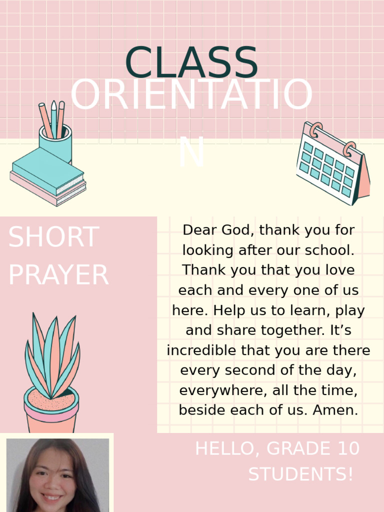 Grade 10 Class Orientation Guide | PDF