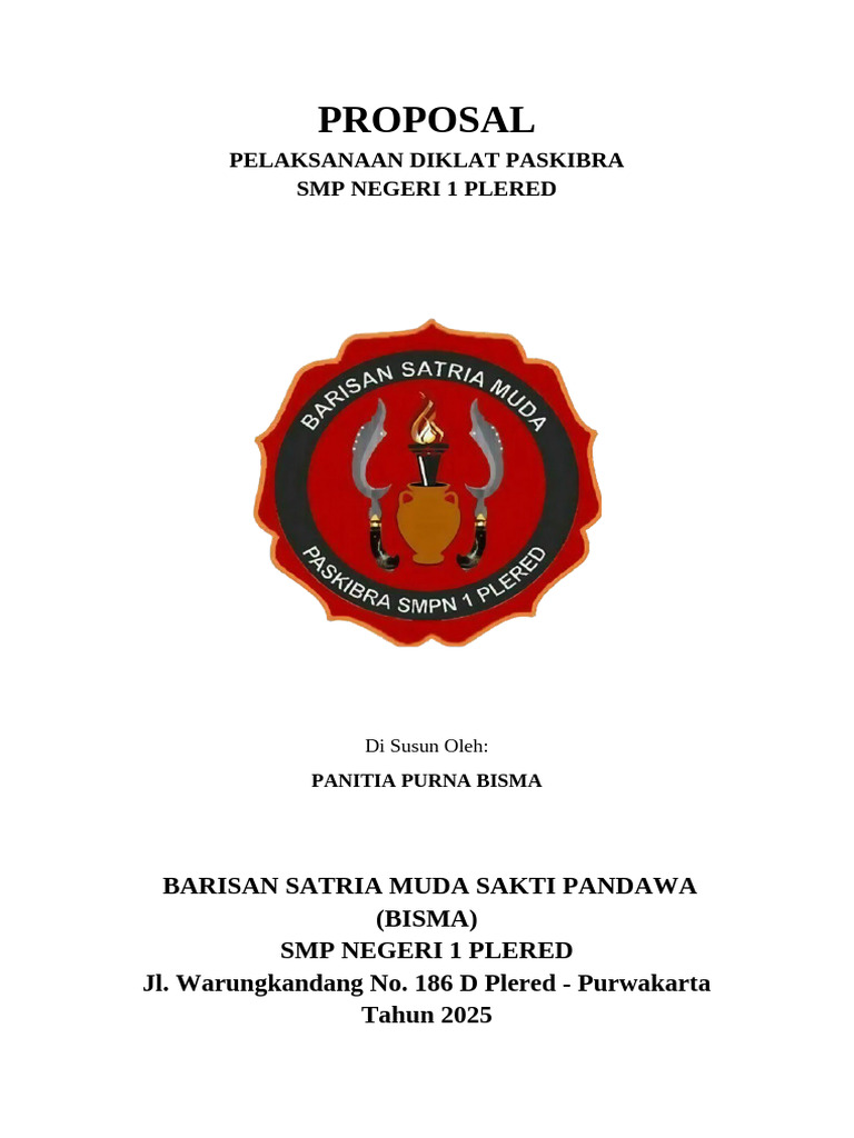 PROPOSAL Diklat Paskibra | PDF