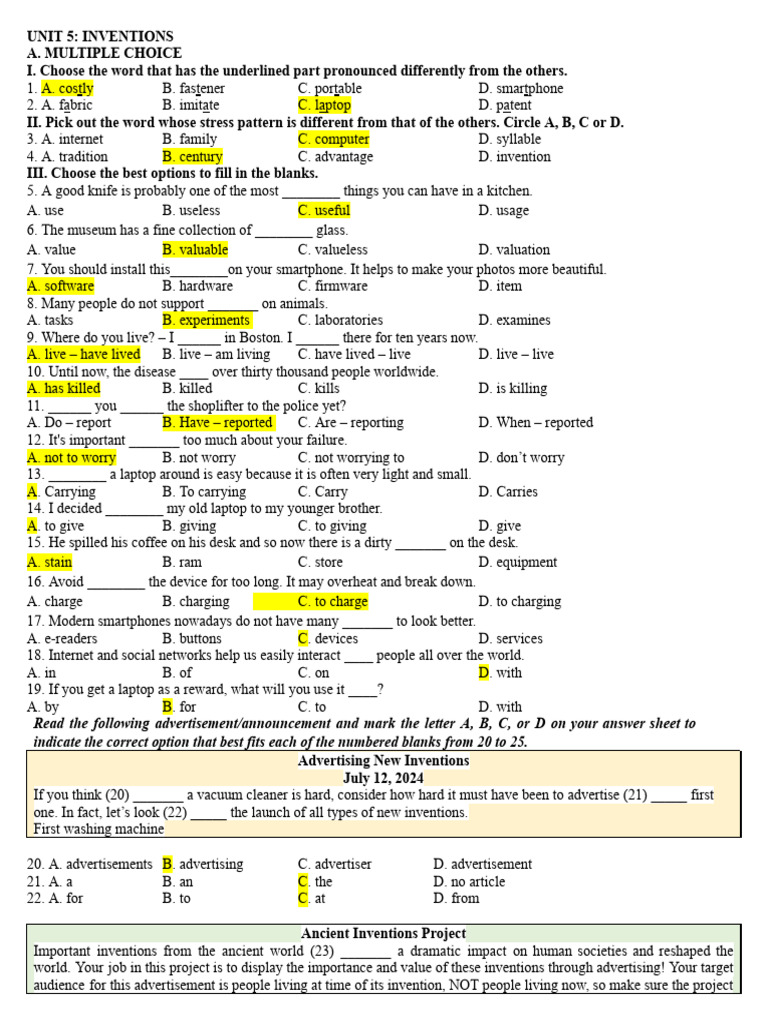 homework unit 5 | PDF | Coca Cola