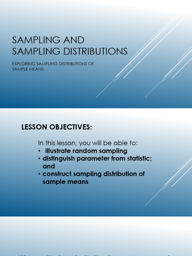 Understanding Sampling Distributions | PDF | Sampling (Statistics) | Mean
