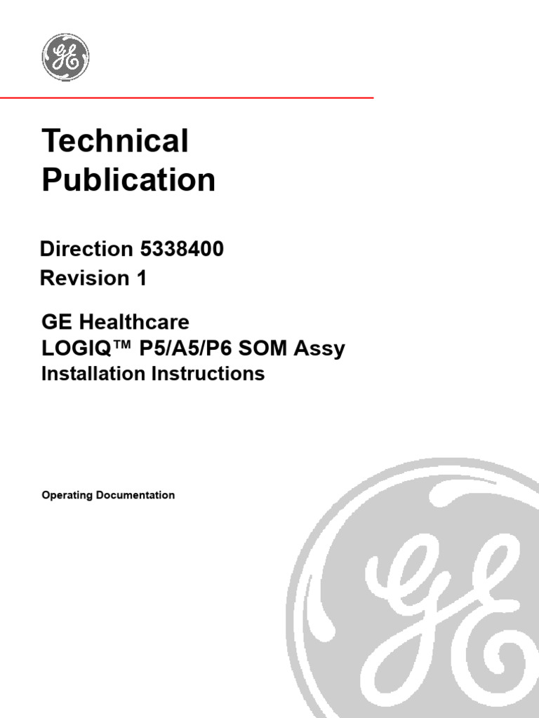 Logiq p5 a5 p6 Som Assy Installation Instructions Im 5338400 1 | PDF