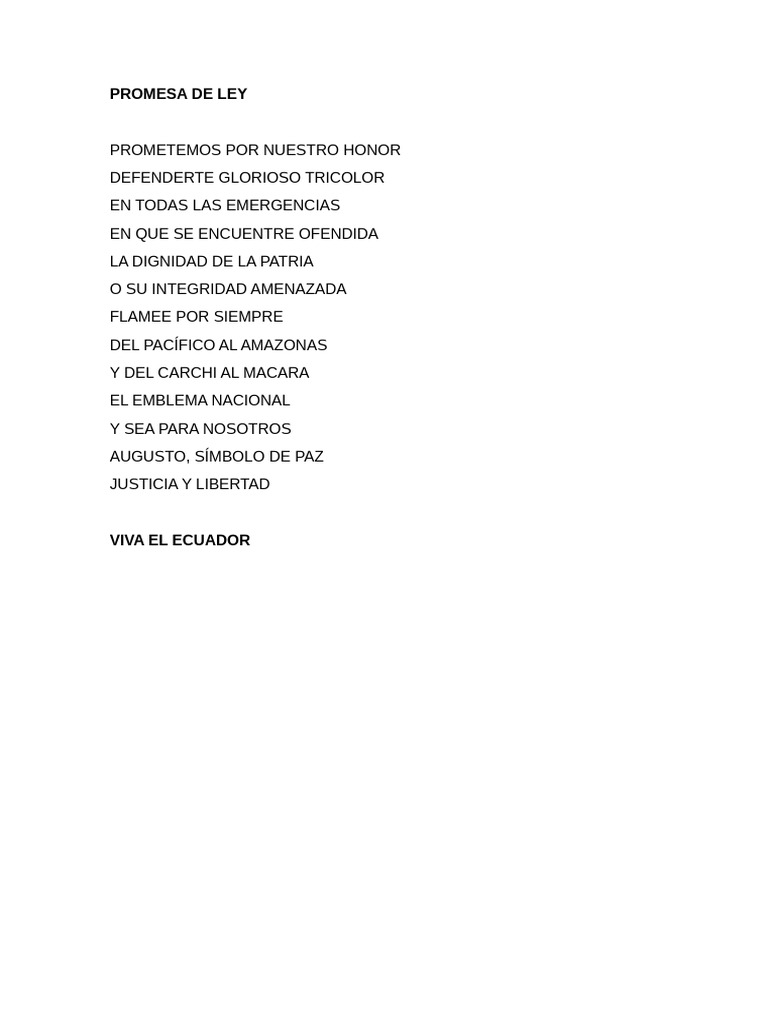 Promesa de Ley | PDF