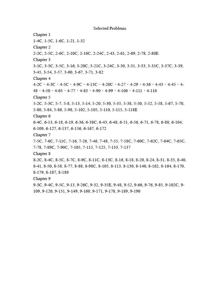 Selected Problems | PDF