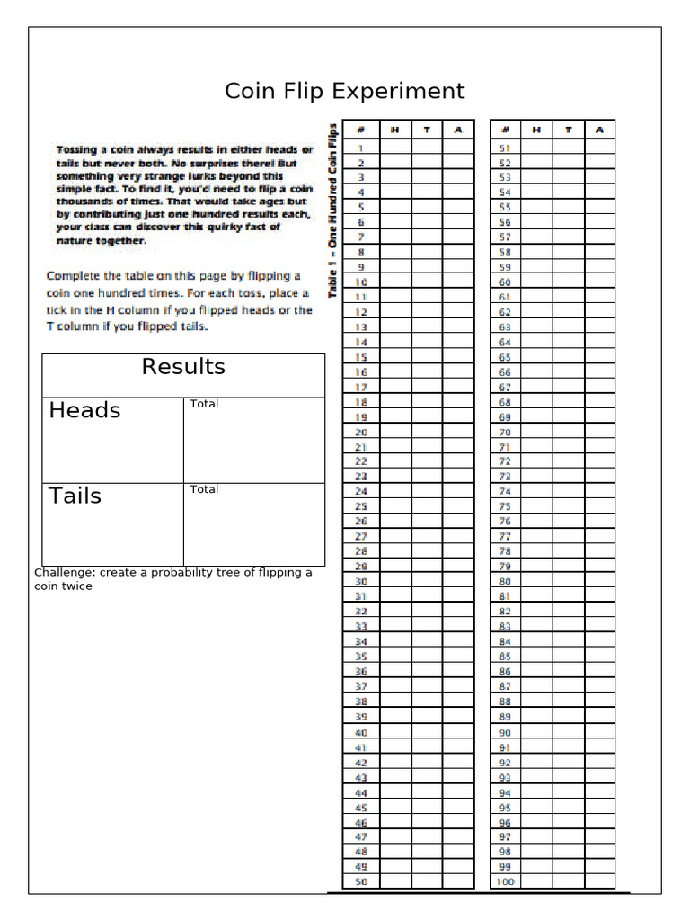 CoinFlipExperiment-1 | PDF