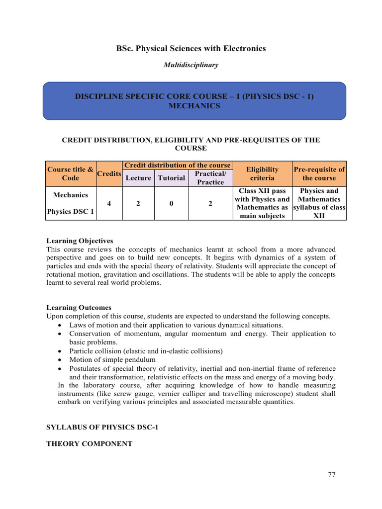 NEP B.sc Phy Sc Electronics | PDF | Electronic Oscillator | Force