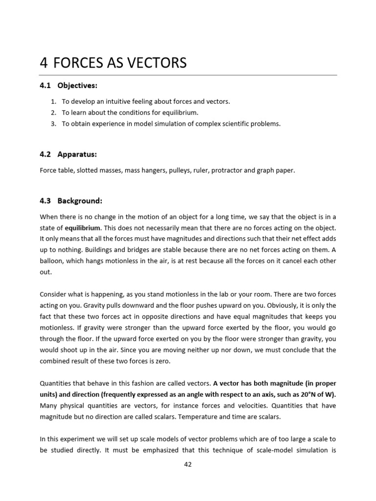 Classical Mechanics Chapter 4-Forces As Vectors | PDF | Euclidean Vector | Force
