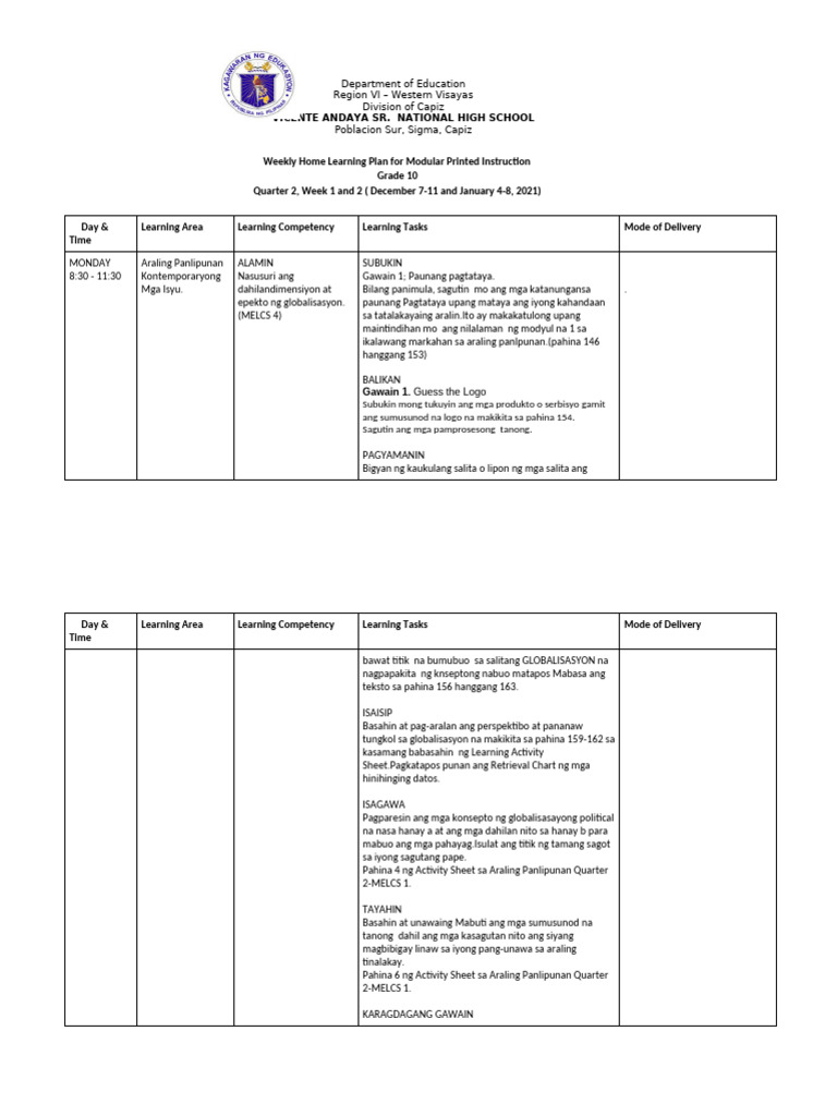 Second Grading Week 1 | PDF