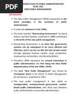 New Public Management Meaning 10 Principles and Features | PDF ...