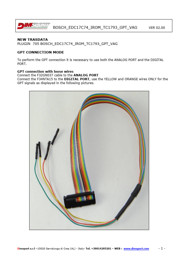 NT Bosch Edc17c74 Irom Tc1793 GPT Vag 1033 | PDF | Electrical ...