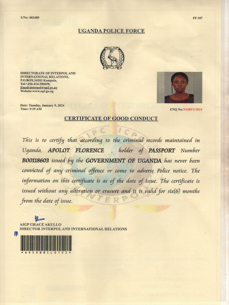 Interpol Letter | PDF