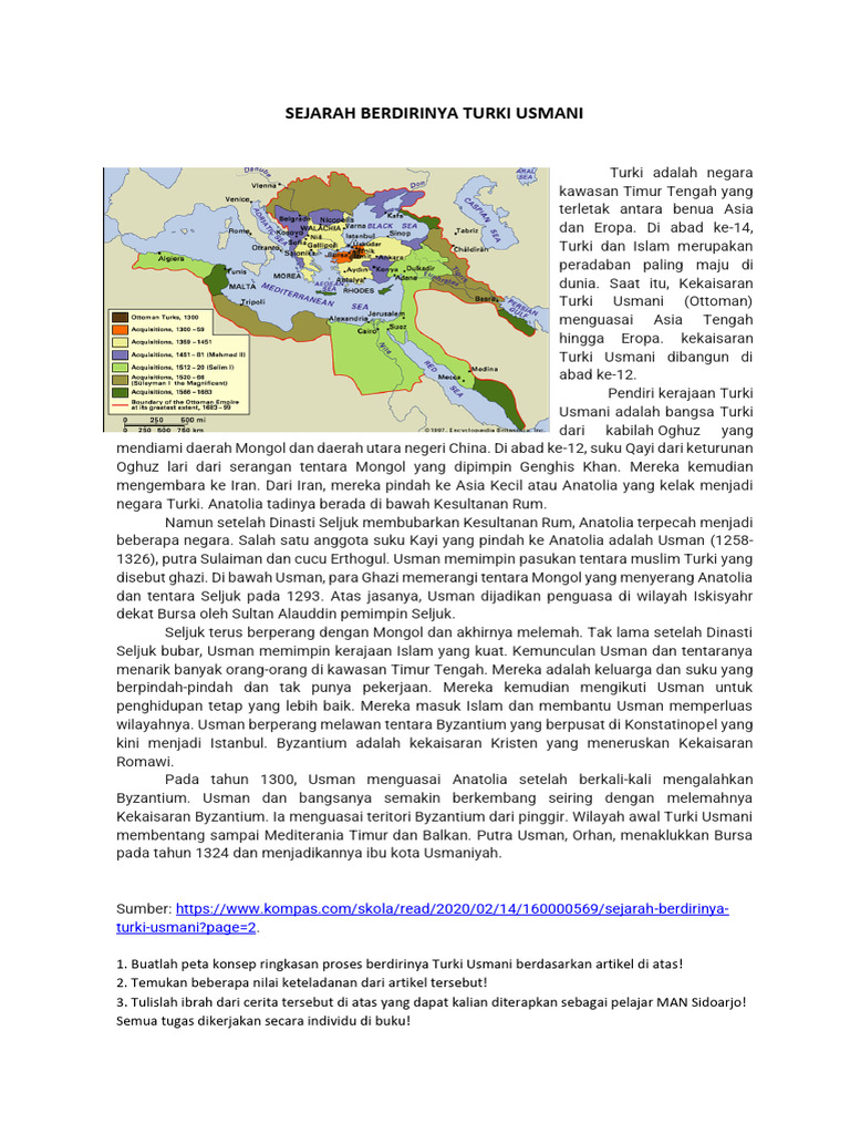 Sejarah Berdirinya Turki Usmani | PDF