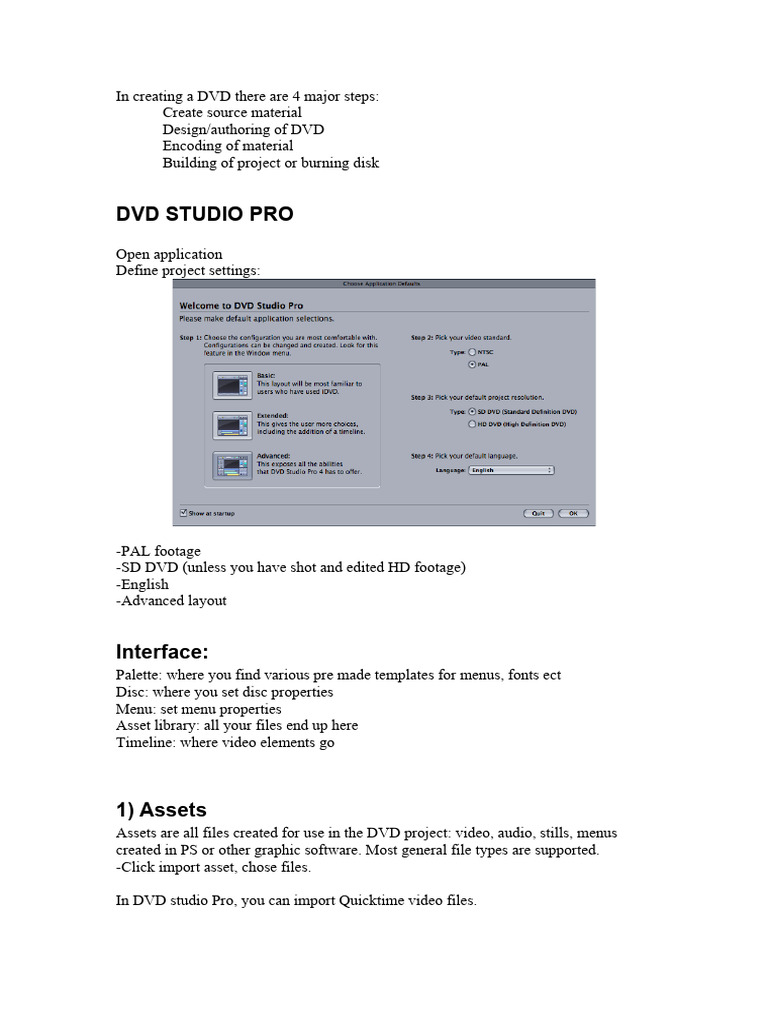 Intro%20to%20DVD%20Studio%20Pro | PDF | Menu (Computing) | Button (Computing)
