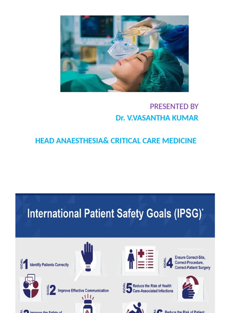 Dr Vasanth Patient Safety | PDF